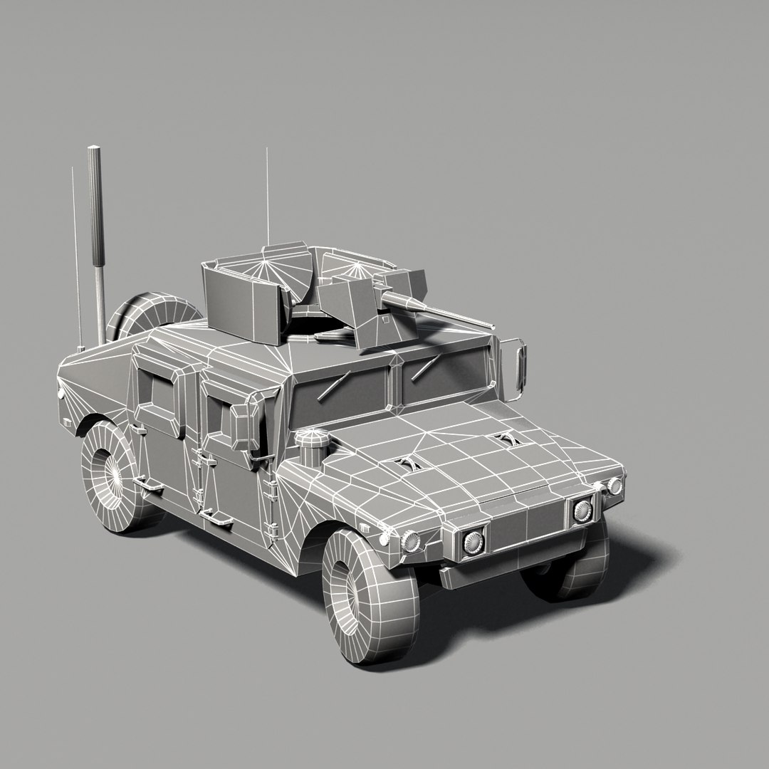 3d m1114 hmmwv model