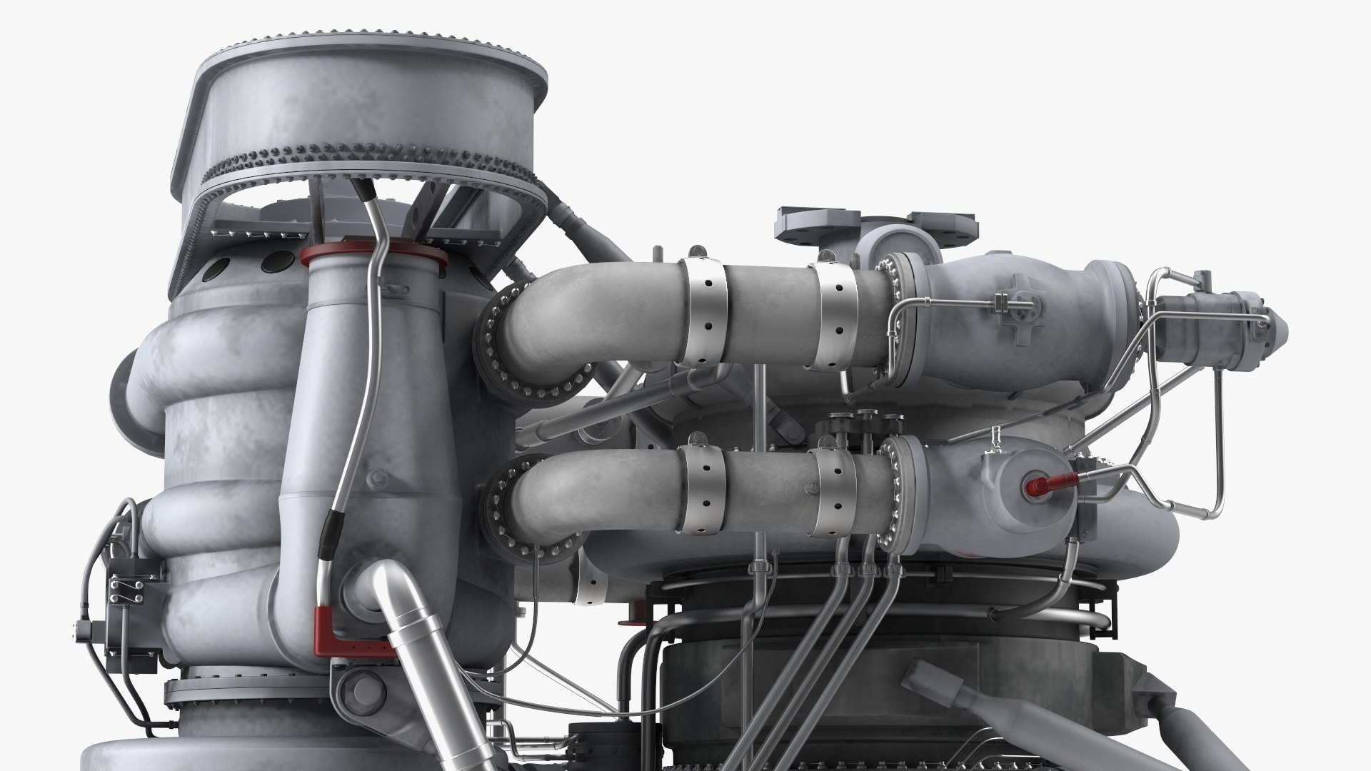 Rocket Engine F-1 With Intricate Piping Model - TurboSquid 2284099