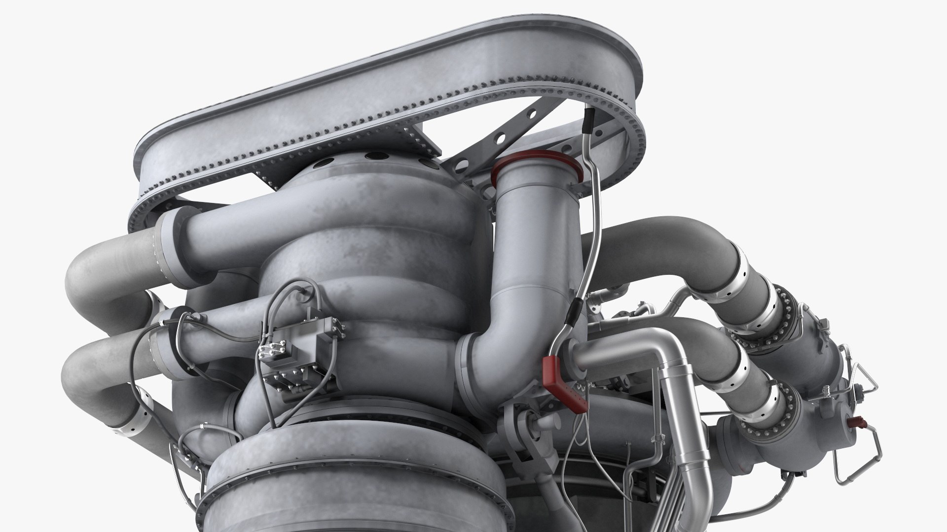 Rocket Engine F-1 With Intricate Piping Model - TurboSquid 2284099