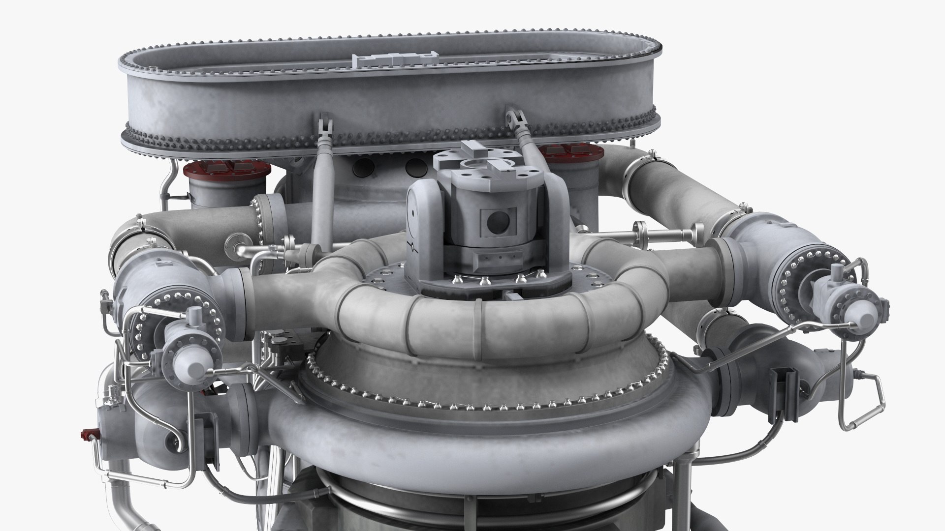 Rocket Engine F-1 With Intricate Piping Model - TurboSquid 2284099