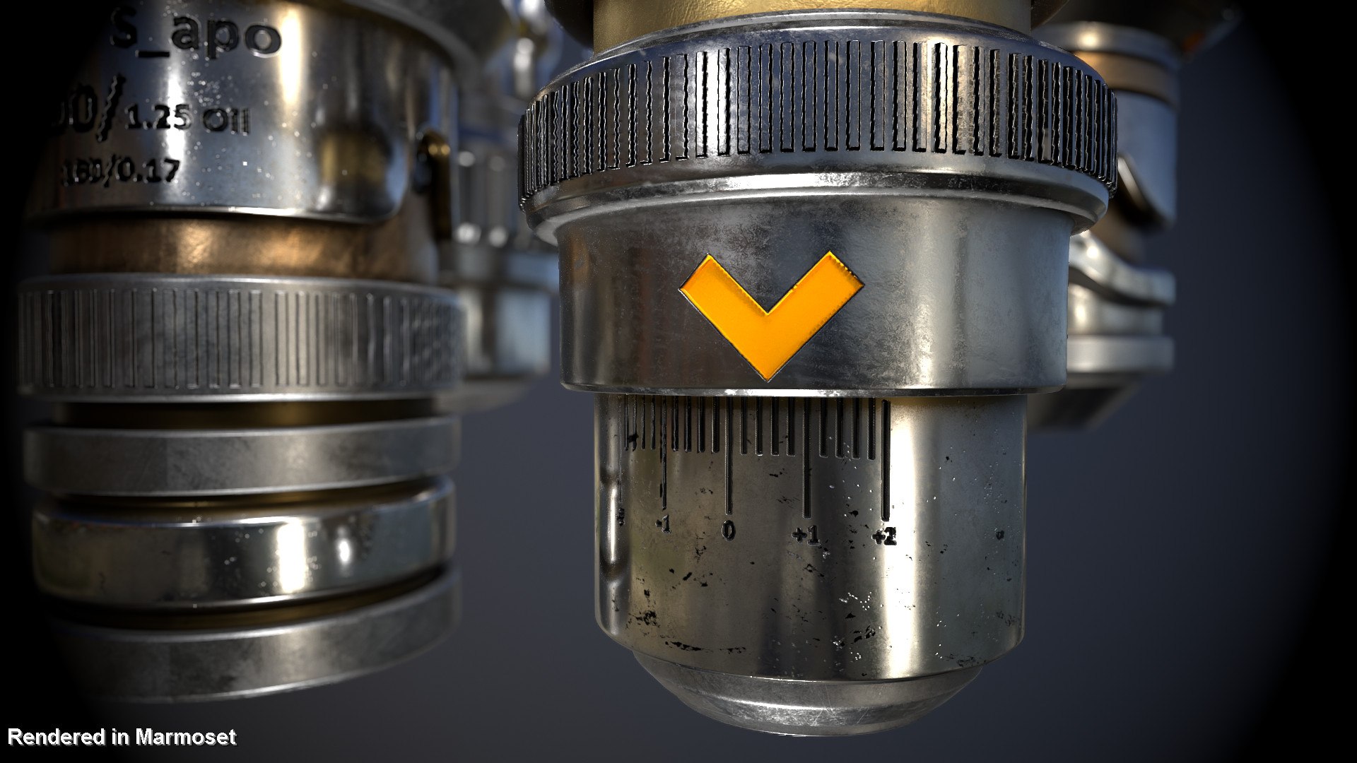 Microscope Objectives 5 Different 3D Model - TurboSquid 1835734