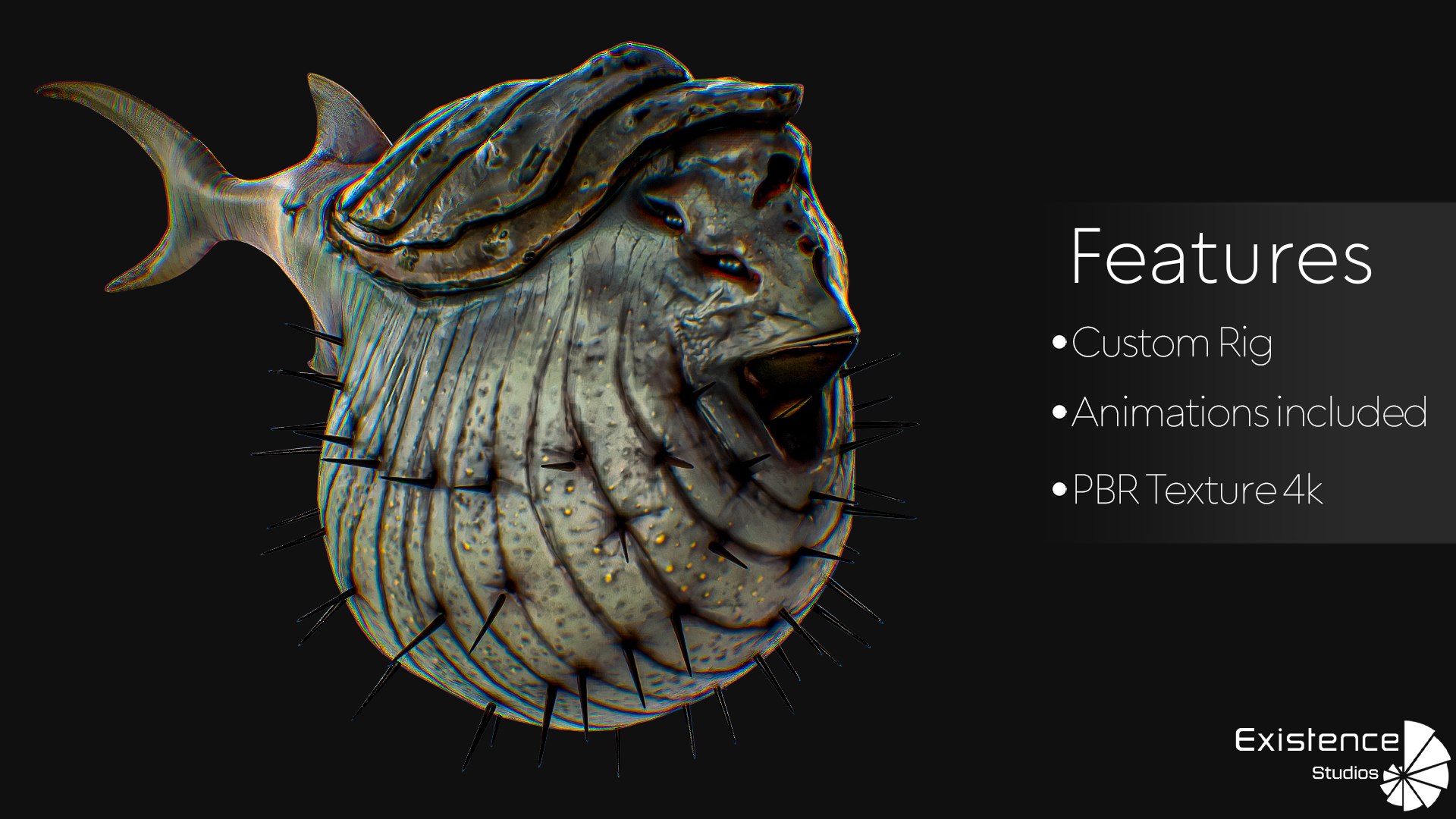 3D Ocean Monster Fish Pack - Low Poly Fish - Predator - Underwater ...