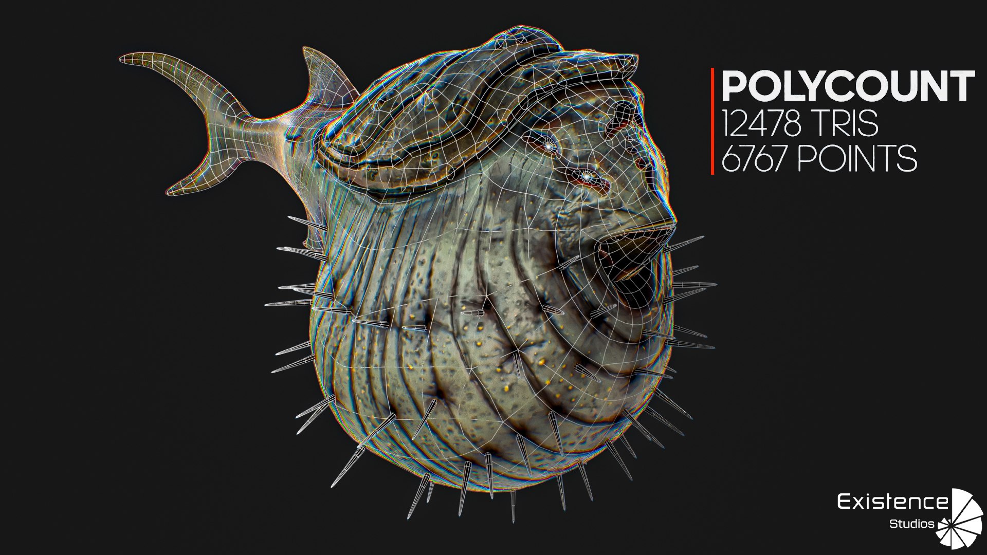 3D Ocean Monster Fish Pack - Low Poly Fish - Predator - Underwater ...