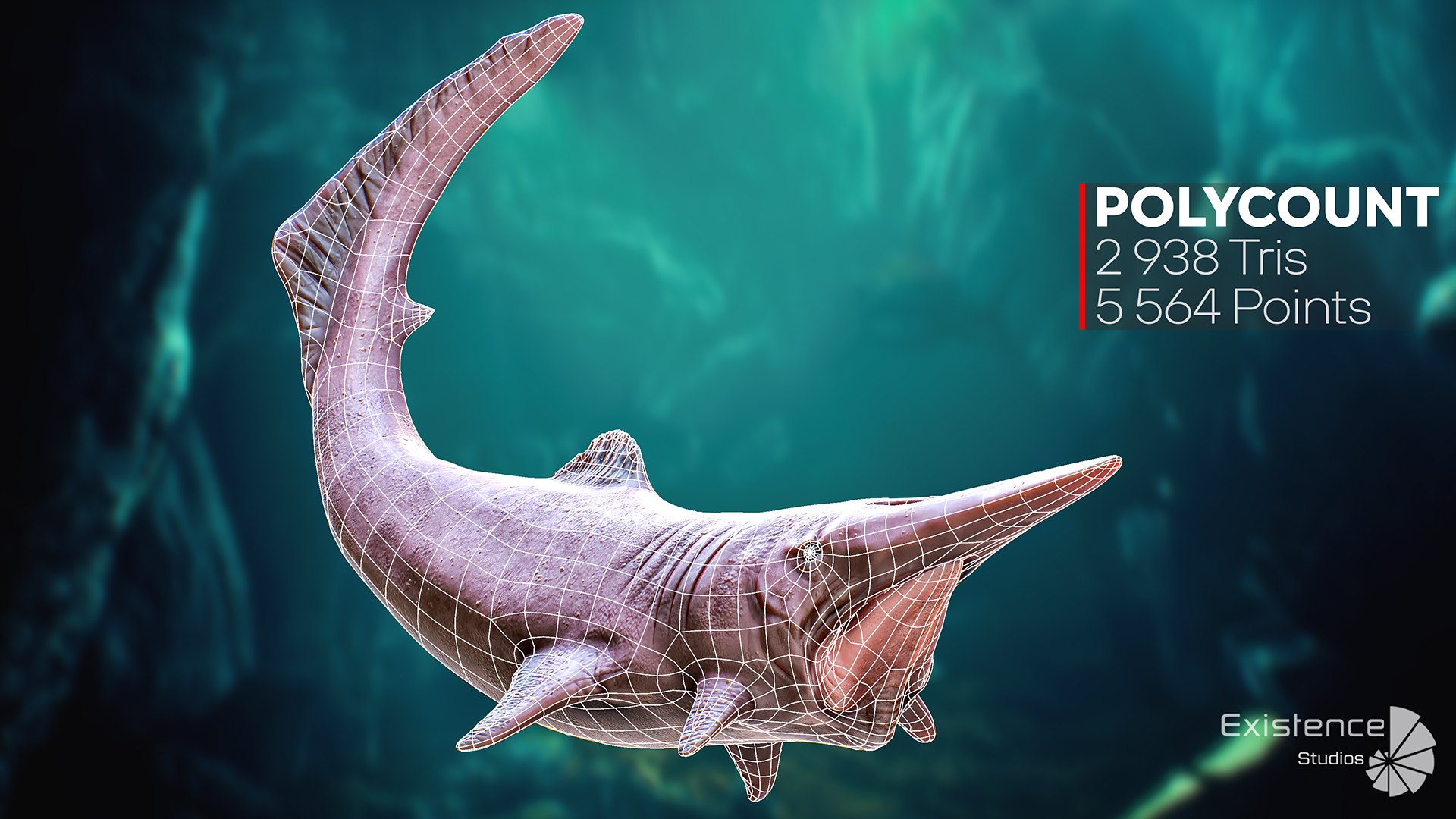 3D Ocean Monster Fish Pack - Low Poly Fish - Predator - Underwater ...