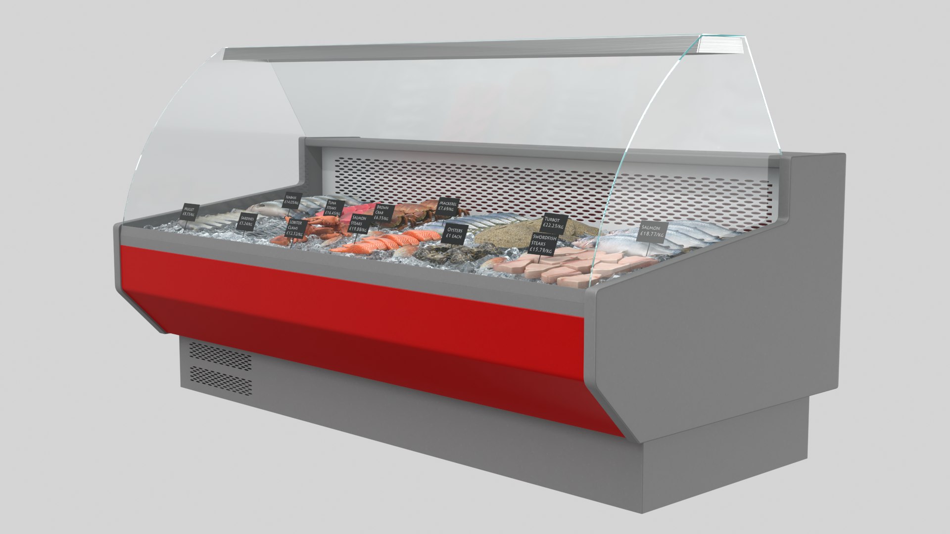 3D Supermarket Fish Counter - TurboSquid 2031062