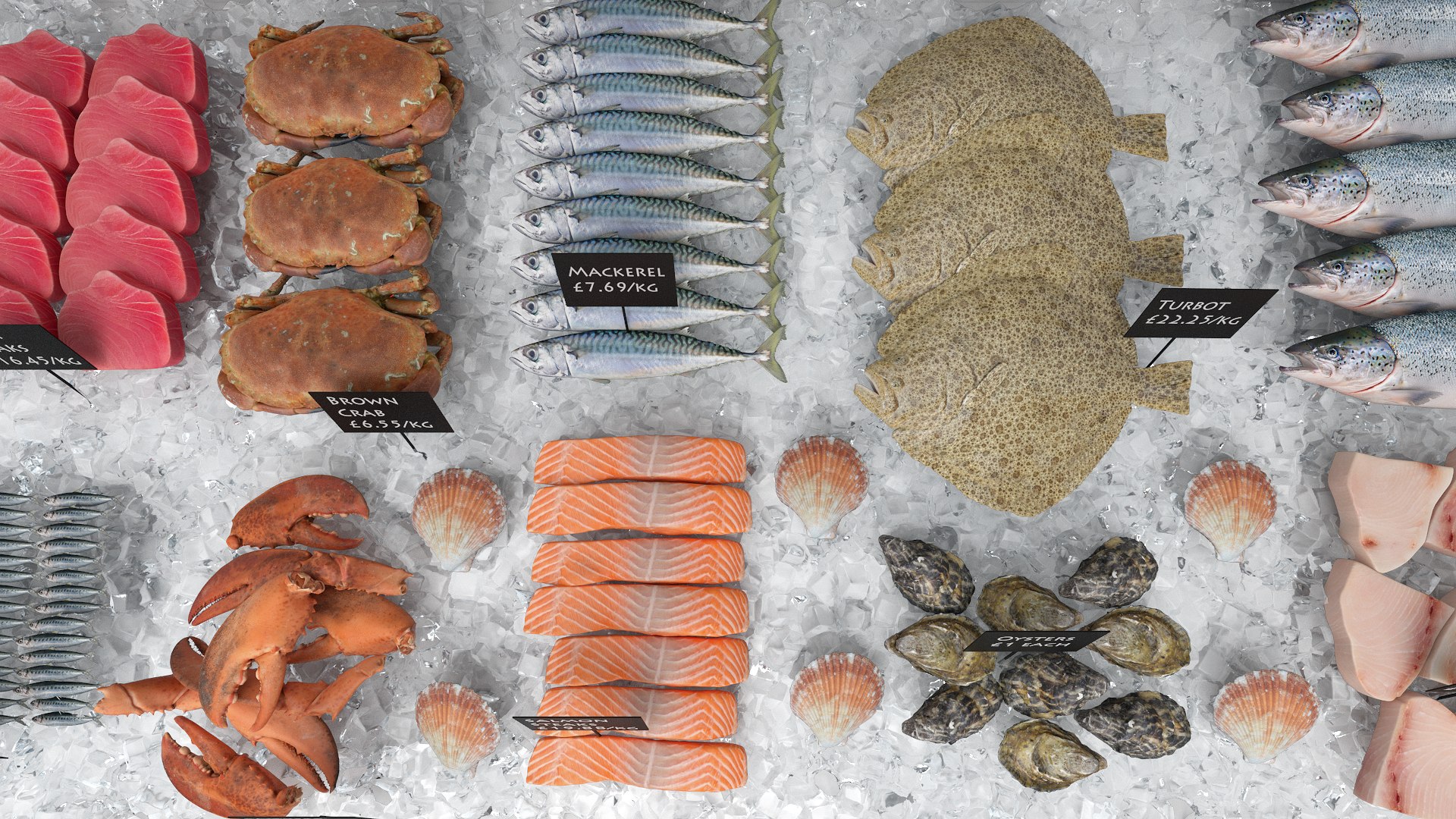 3D Supermarket Fish Counter - TurboSquid 2031062