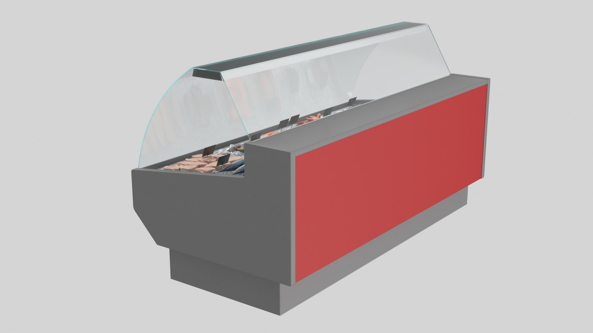 3D Supermarket Fish Counter - TurboSquid 2031062