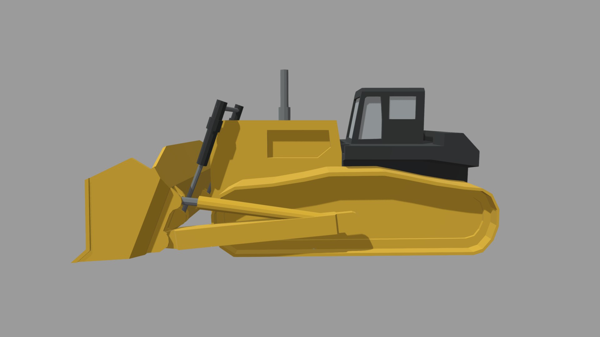 3D Low Poly Hydraulic Bulldozer 01 - TurboSquid 2297321