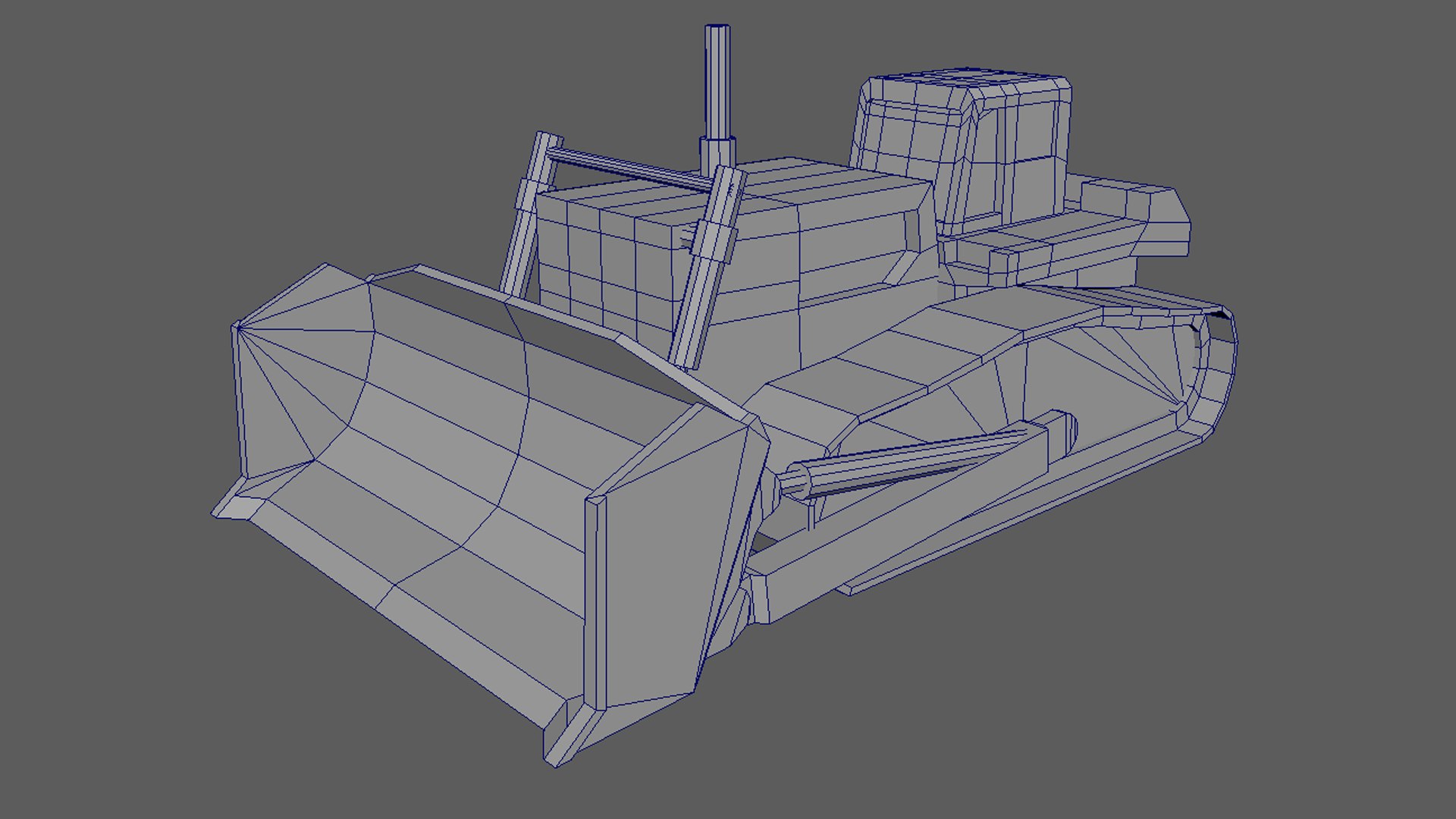 3D Low Poly Hydraulic Bulldozer 01 - TurboSquid 2297321