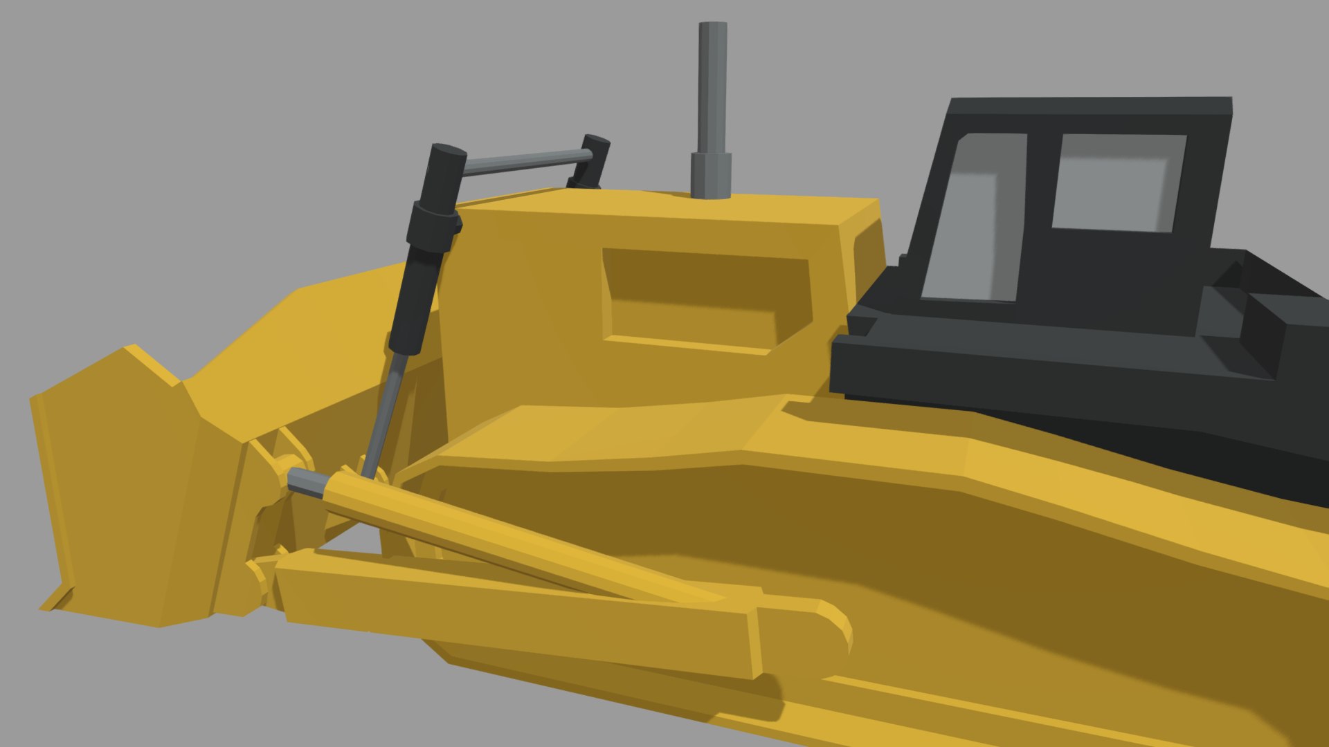 3D Low Poly Hydraulic Bulldozer 01 - TurboSquid 2297321