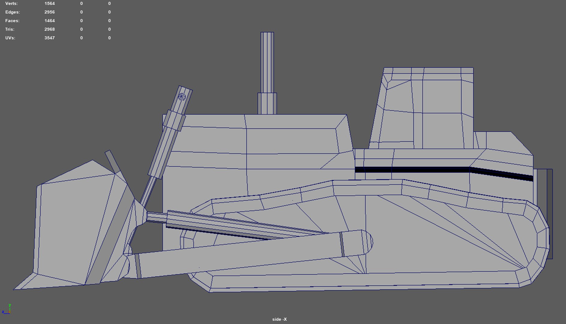 3D Low Poly Hydraulic Bulldozer 01 - TurboSquid 2297321