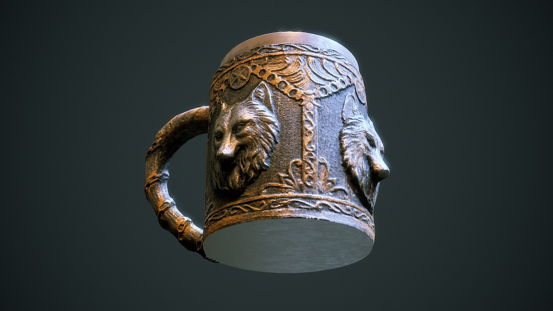 Fantasy Beer Mug 3D Model - TurboSquid 2006522