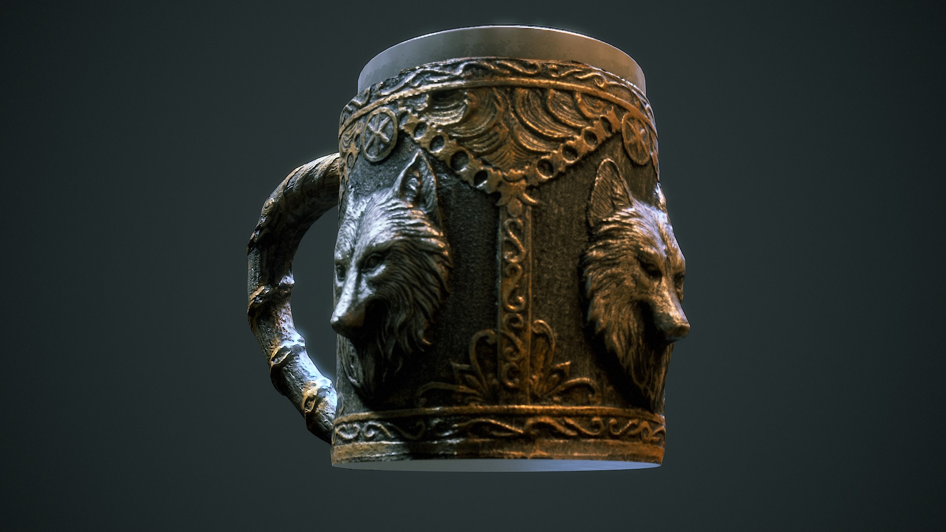 Fantasy Beer Mug 3D Model - TurboSquid 2006522