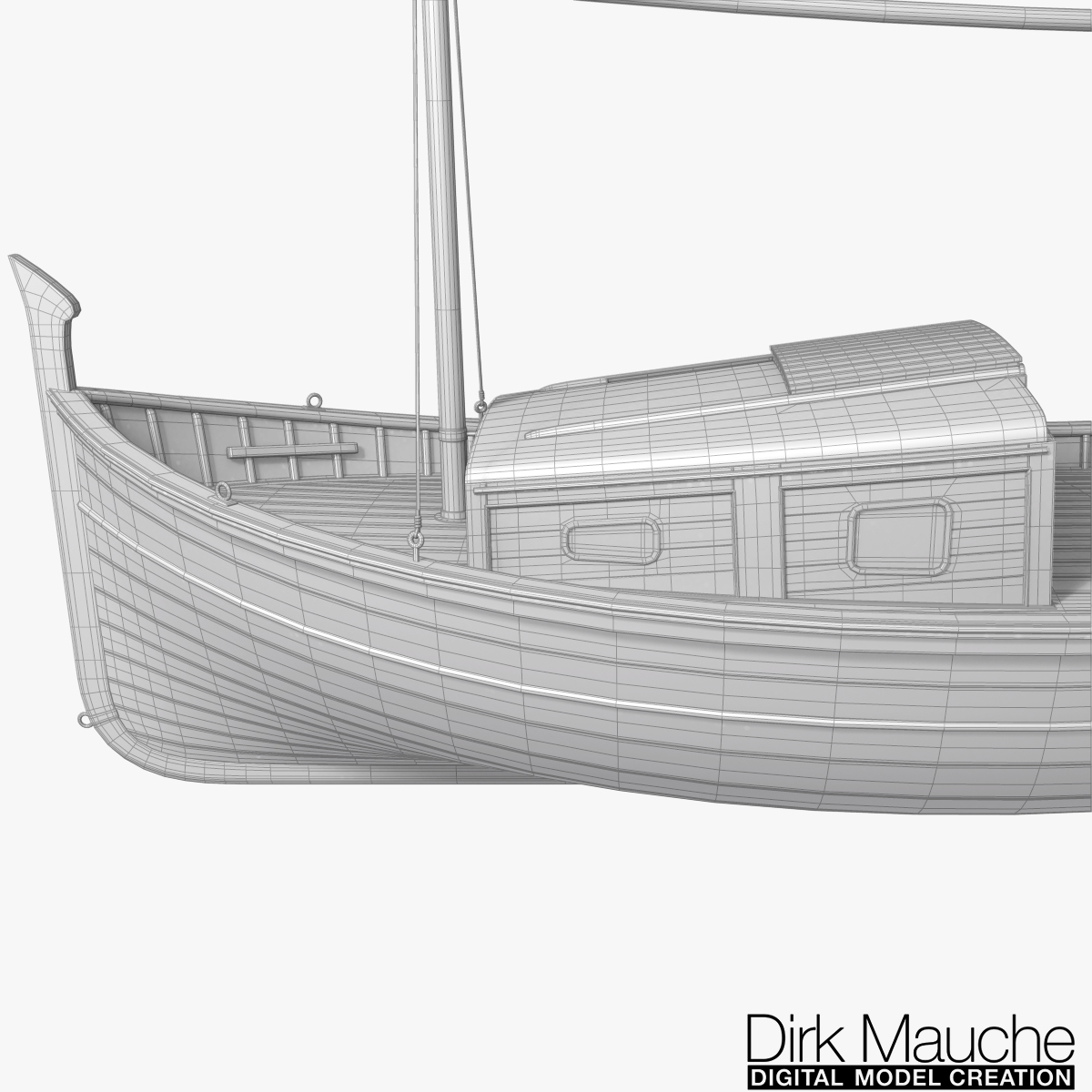 fishing boat 3d fbx