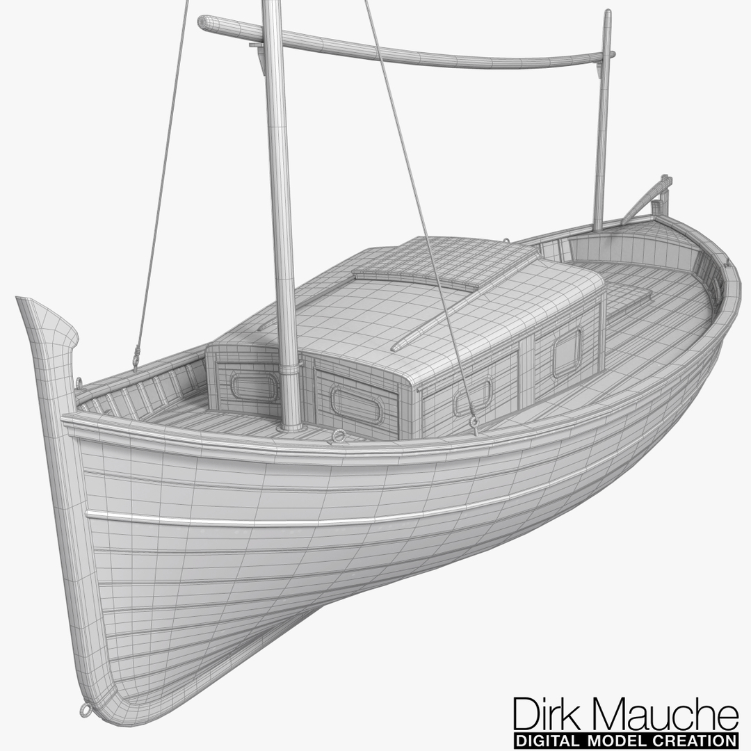 fishing boat 3d fbx