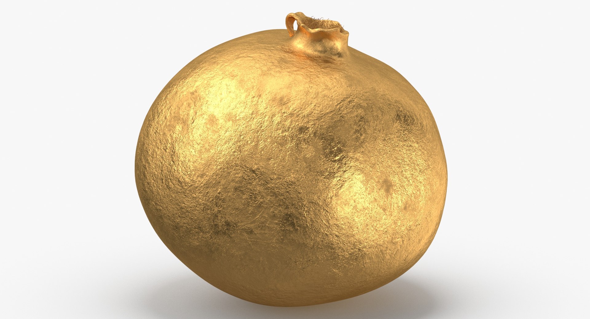 3D Model Pomegranate 02 Gold - TurboSquid 1597610