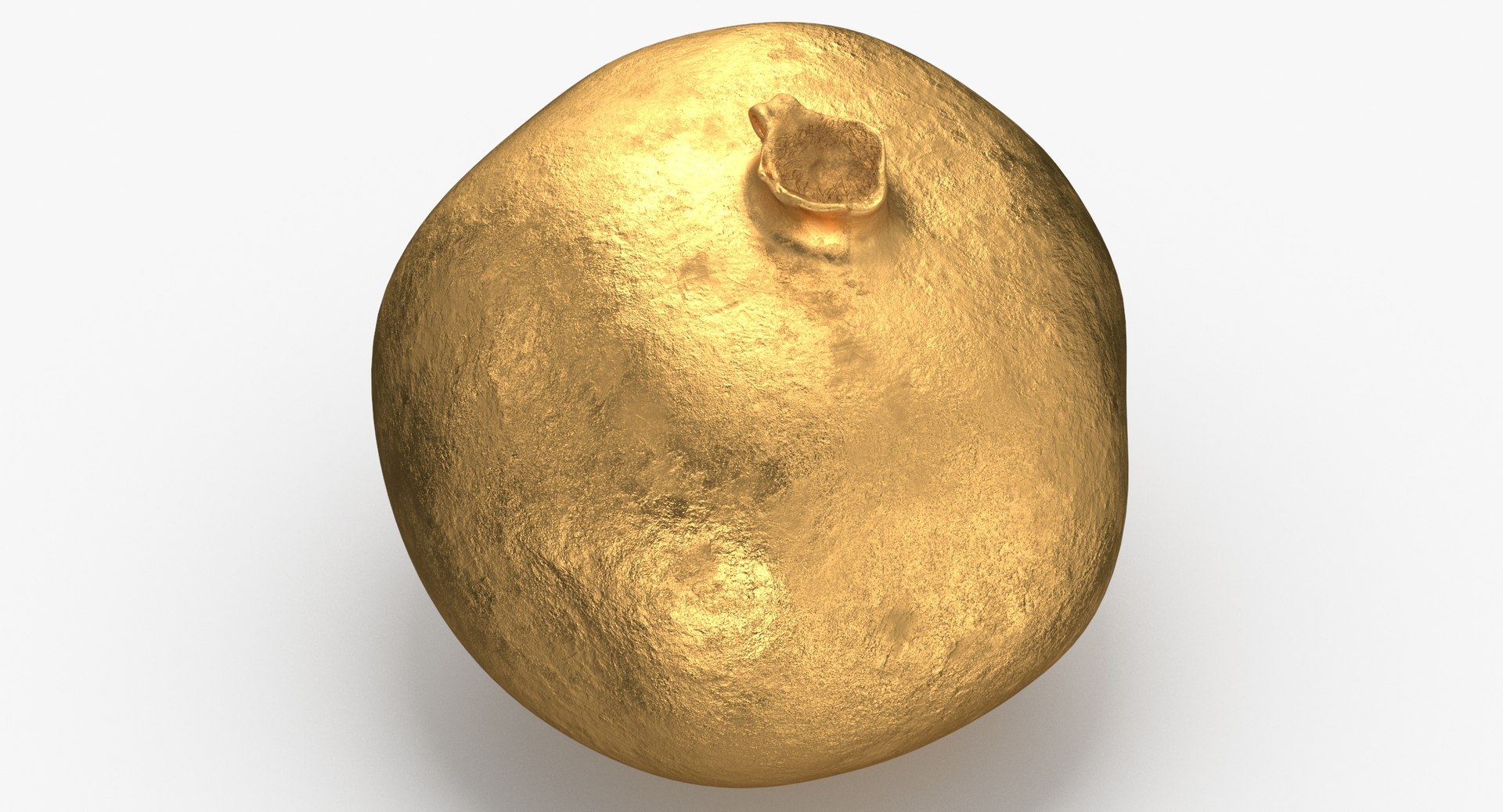 3D Model Pomegranate 02 Gold - TurboSquid 1597610