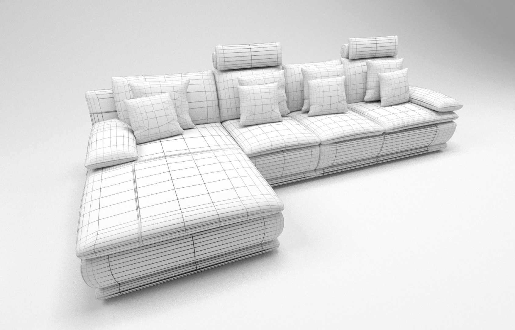 Sofa L Shape 3D Model - TurboSquid 1380799