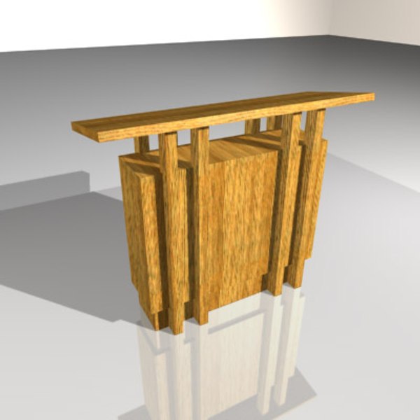 podium speaker church 3d model