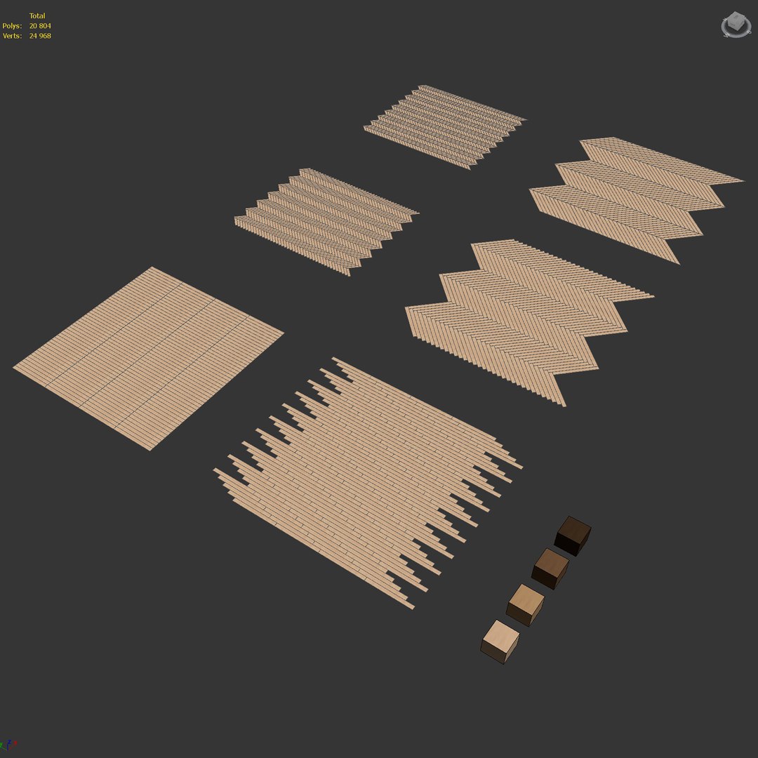 3D Wood Floor Set 39 Model - TurboSquid 2267168