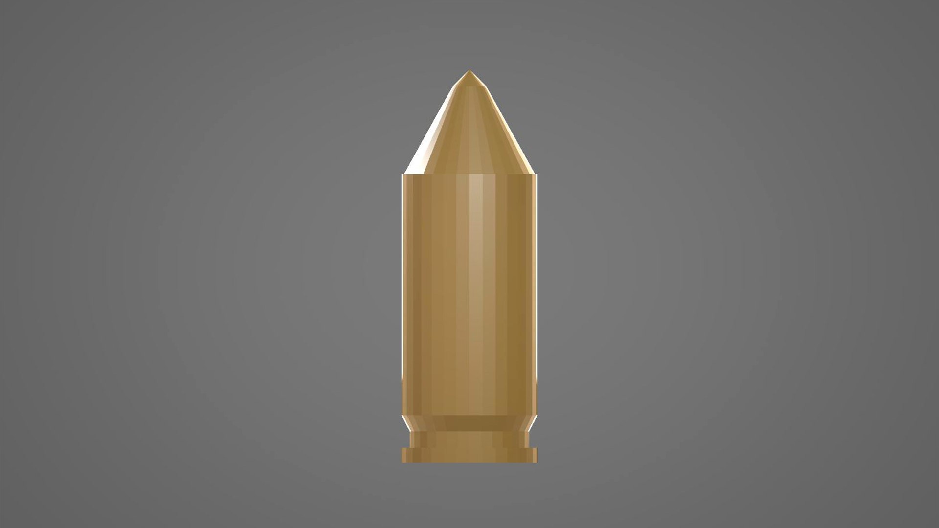 Bullet Low Poly 3D - TurboSquid 1862668
