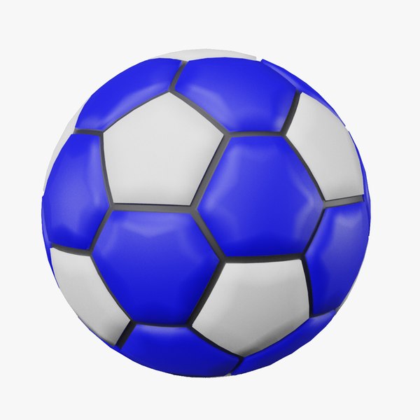 modelo 3d Blue Soccer Ball - TurboSquid 2057711