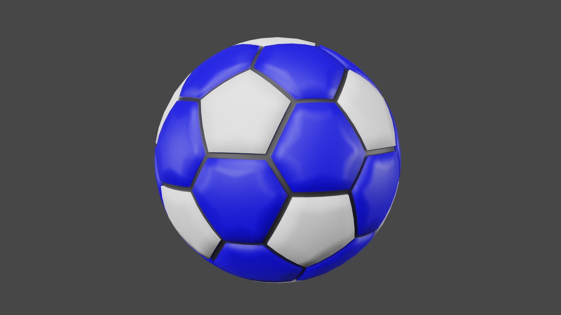 3D Blue Soccer Ball Model - TurboSquid 2057711