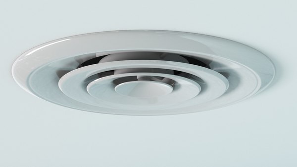 modelo 3d Difusor de Techo Redondo - TurboSquid 1962207
