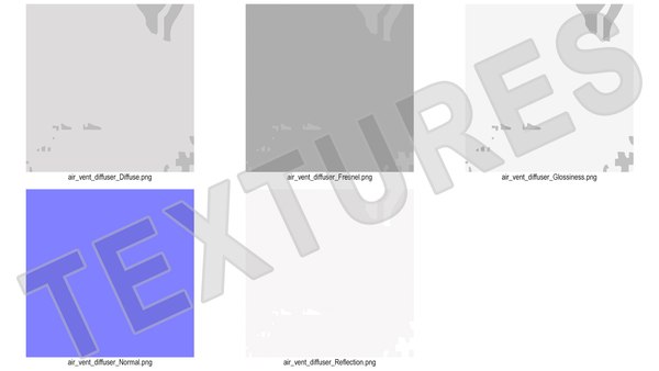 modelo 3d Difusor de Techo Redondo - TurboSquid 1962207