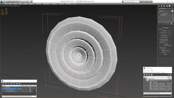 modelo 3d Difusor de Techo Redondo - TurboSquid 1962207