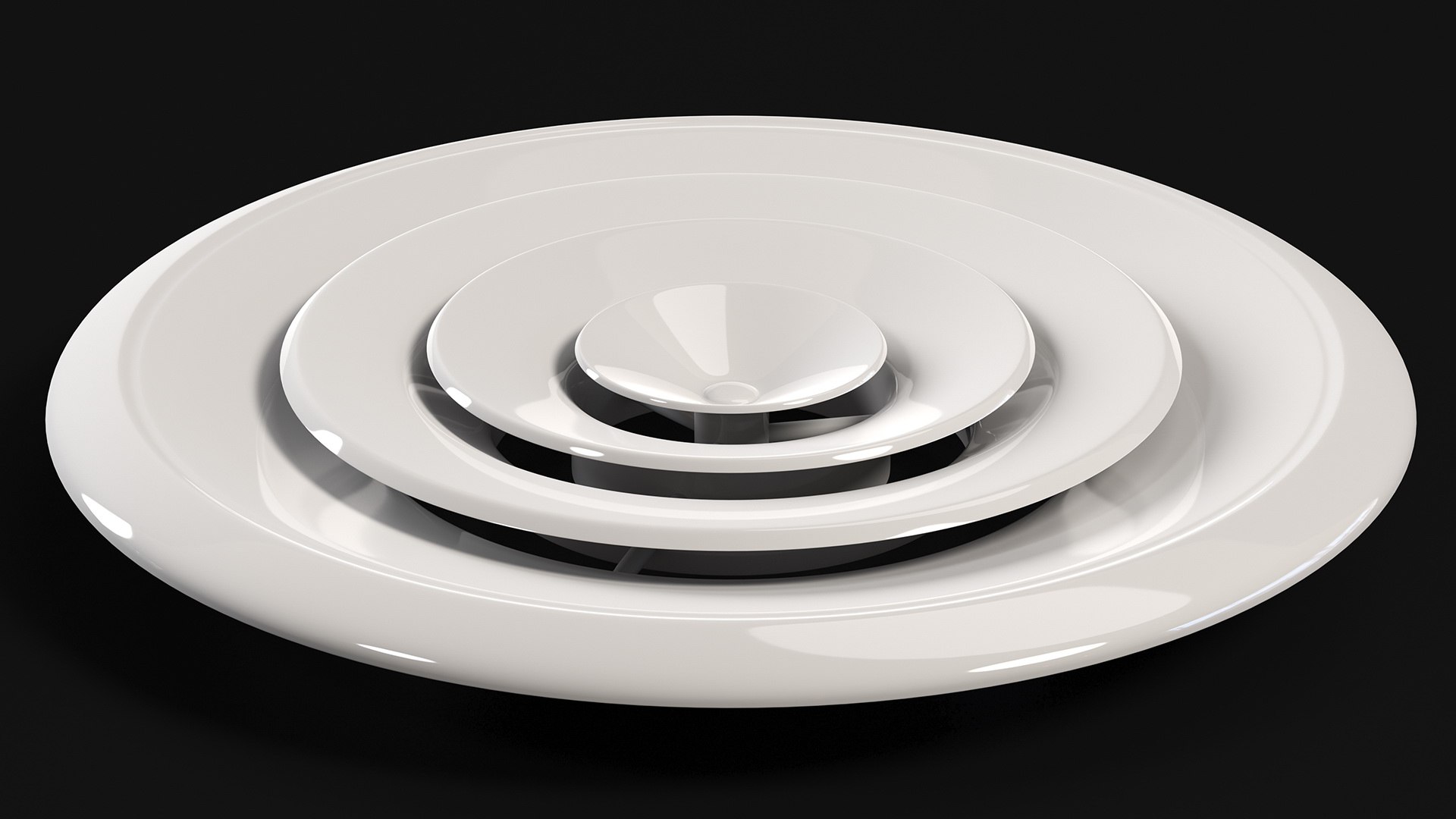 Ceiling Diffuser Round 3D Model - TurboSquid 1962207