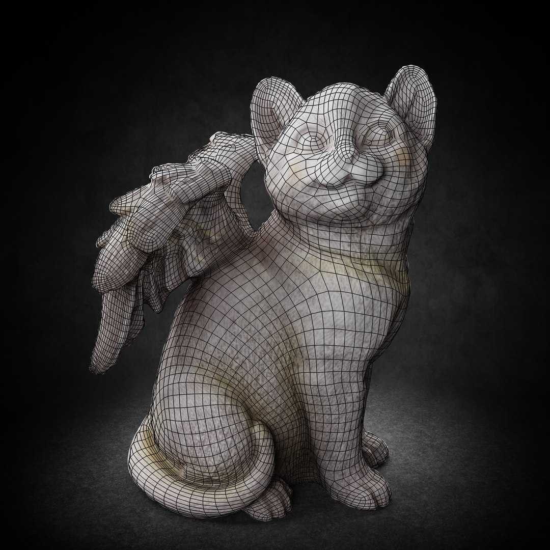 3D Cat Angel Photorealistic PBR Low-poly Model - TurboSquid 2055701