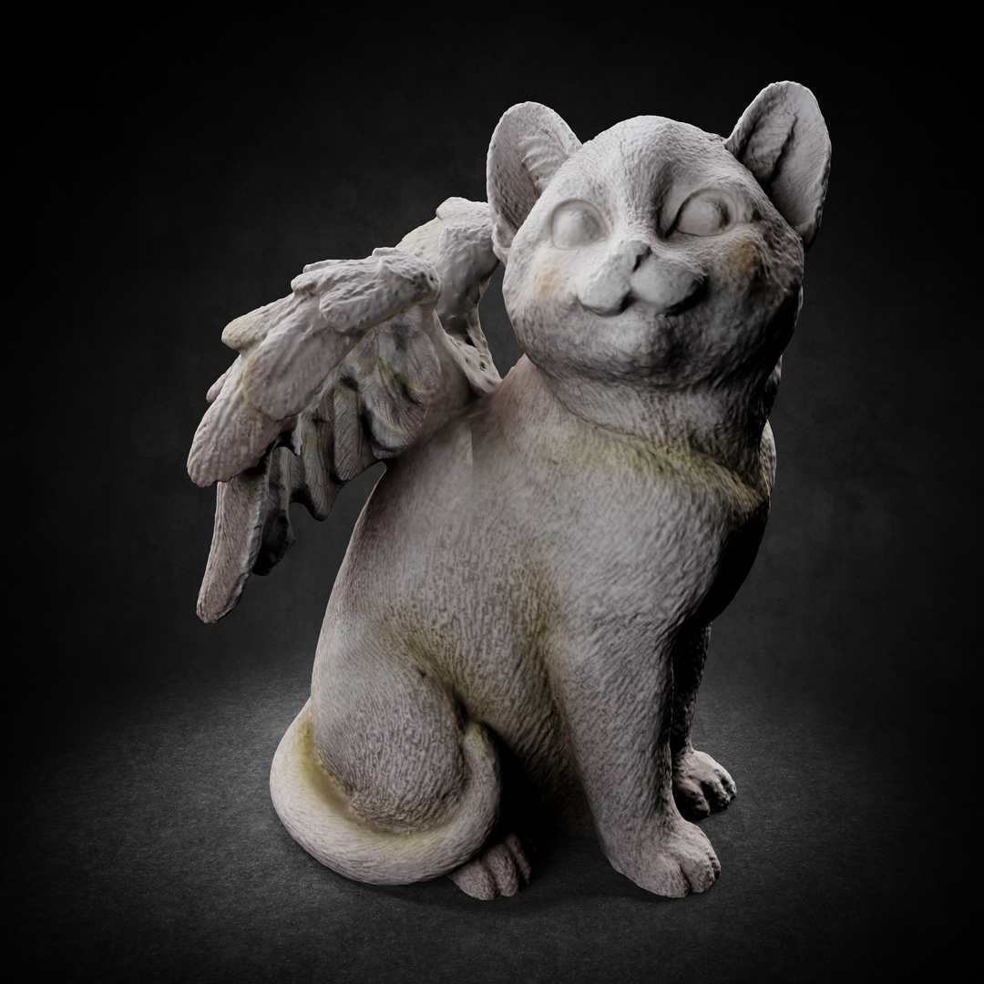 3D Cat Angel Photorealistic PBR Low-poly Model - TurboSquid 2055701