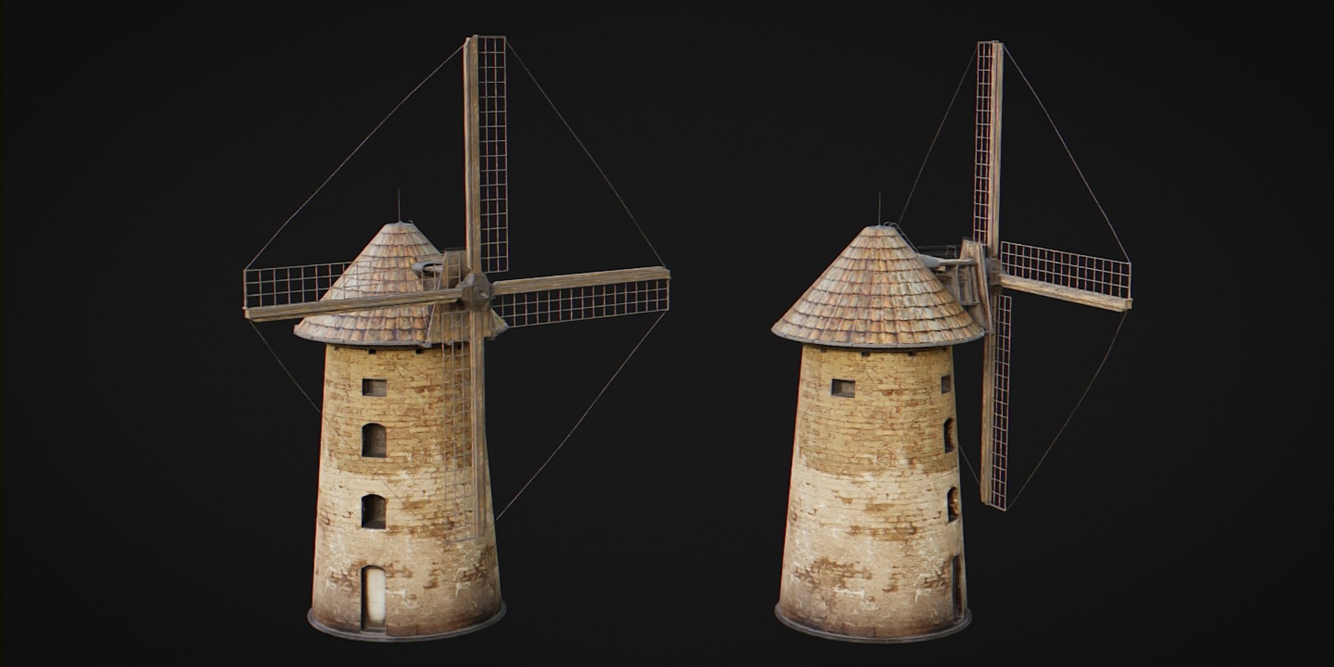 3D Windmill Medieval - TurboSquid 1815898