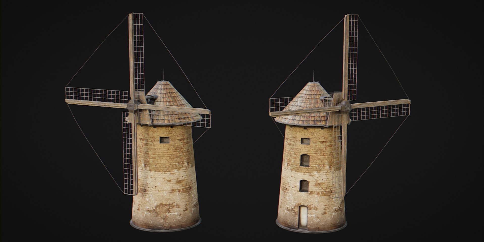 3D Windmill Medieval - TurboSquid 1815898