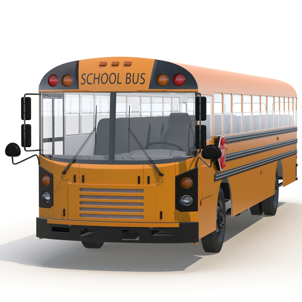 3D 3D Studio school bus US