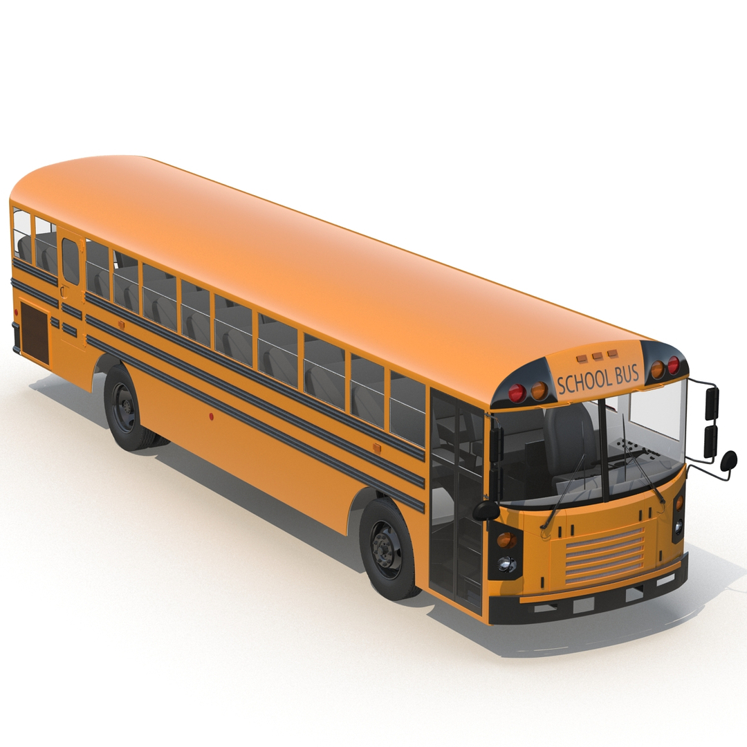 3D 3D Studio school bus US