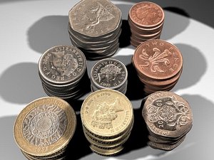 3D British Coins Models - Browse & Download Formats - TurboSquid