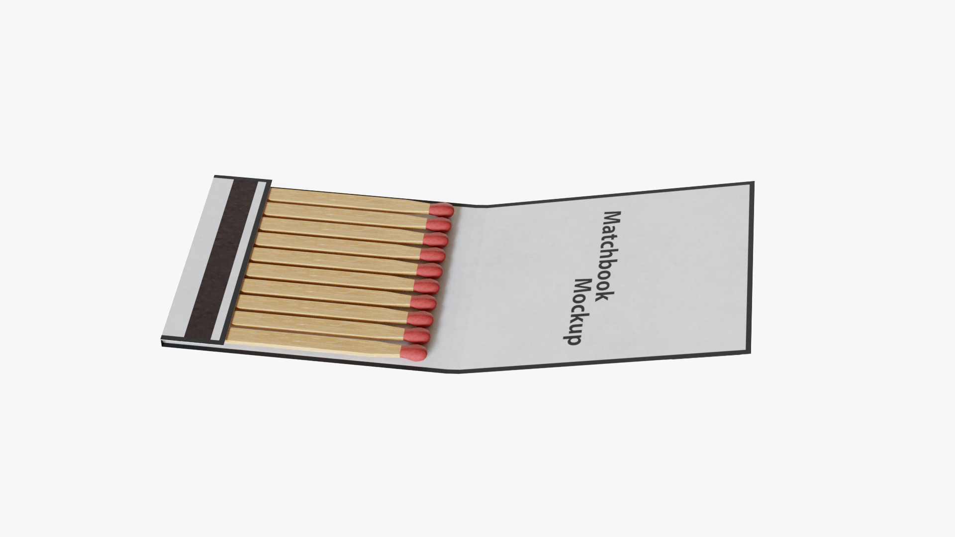 3D match matchbook book model - TurboSquid 1671981