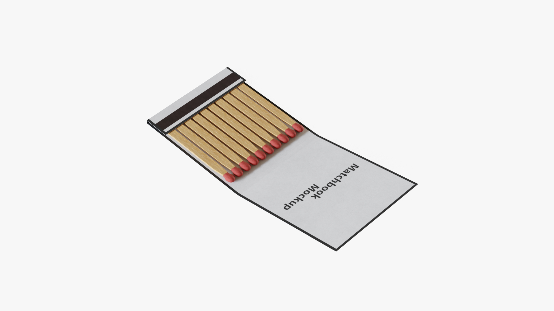 3D match matchbook book model - TurboSquid 1671981