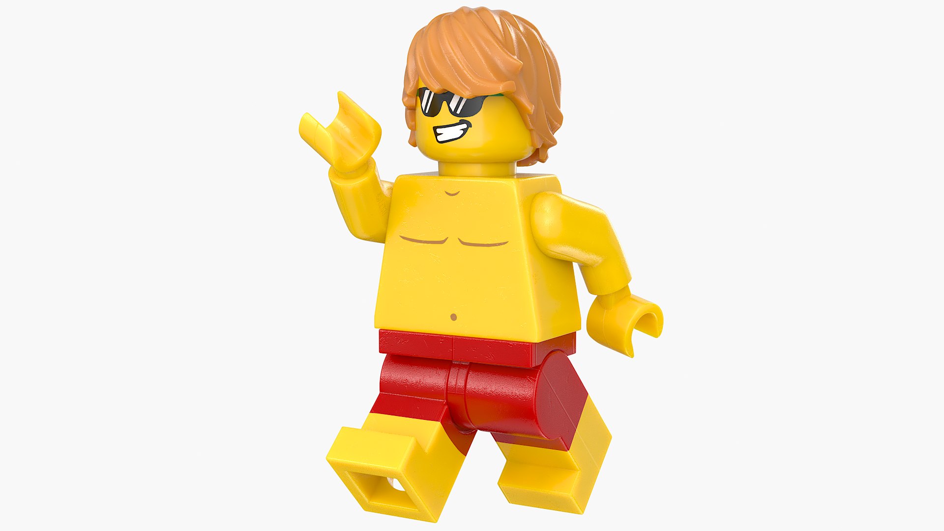 Lego Minifig Male And Female Beach Collection 3D - TurboSquid 2211787