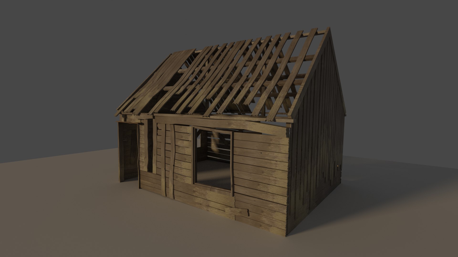 Wooden Shack 3D Model - TurboSquid 1596473