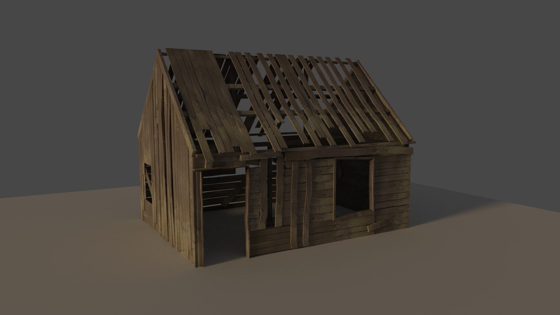 Wooden Shack 3D Model - TurboSquid 1596473