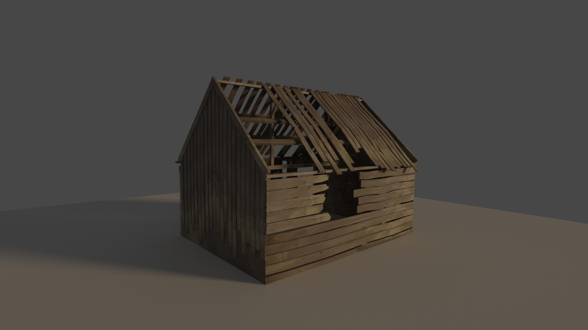 Wooden Shack 3D Model - TurboSquid 1596473