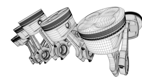 V12 Engine Working Animated model - TurboSquid 1750969