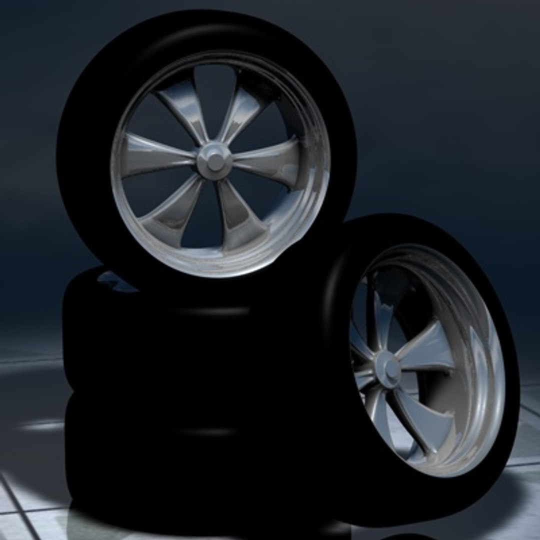 Free Rims Classic Muscle 3d Model