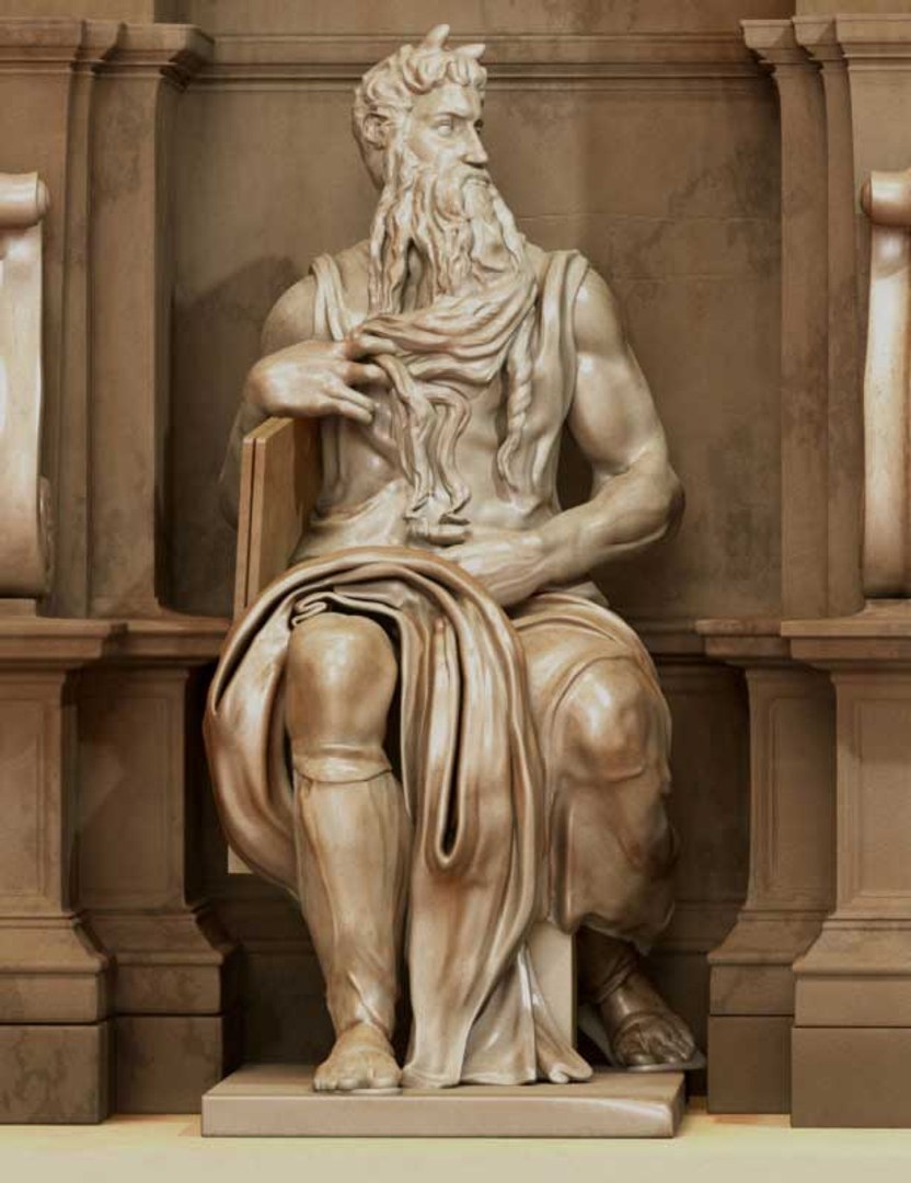 Michelangelo Moses 3d Model