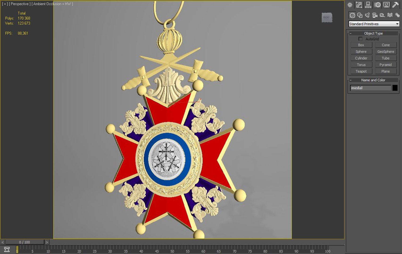 3d Model Medal