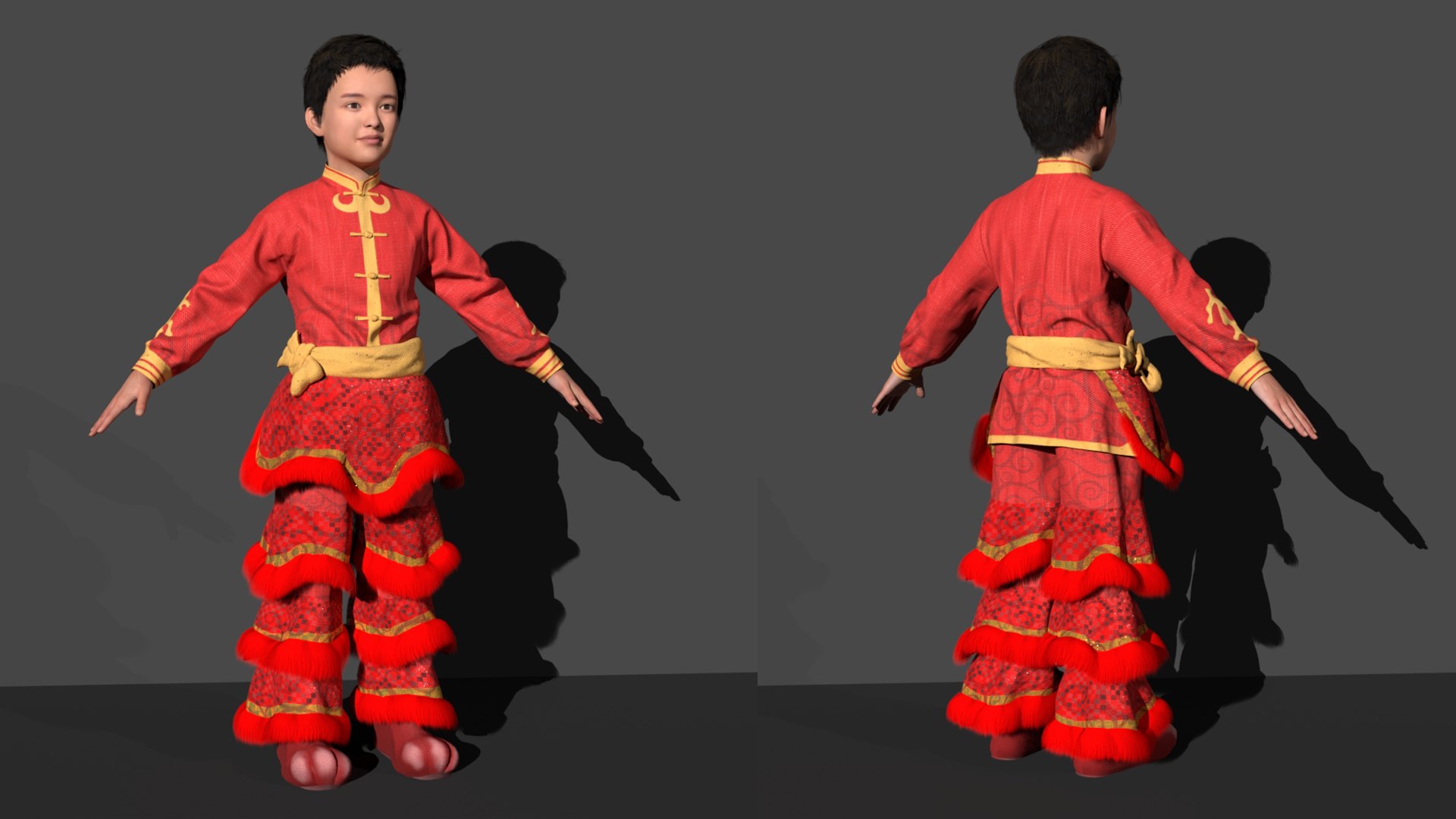 3D Model Lion Dance Lunar New Year - TurboSquid 2325199