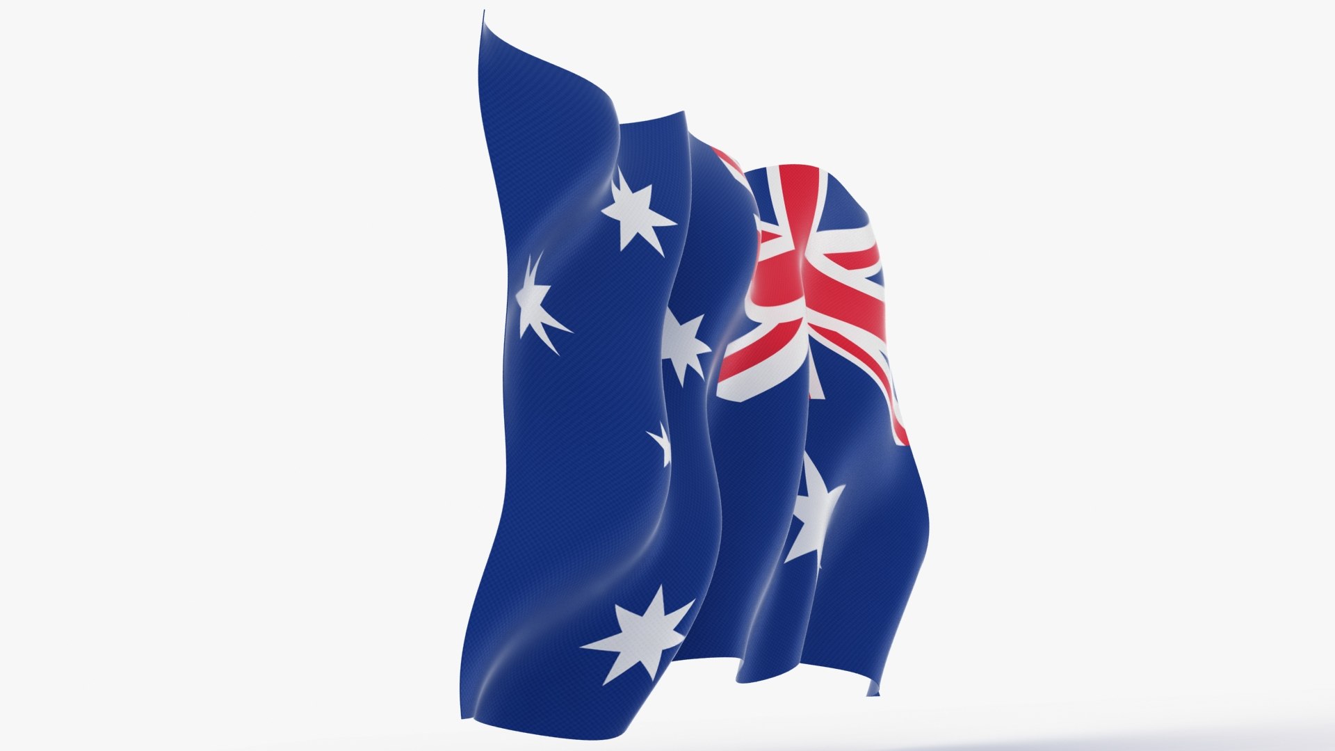 3D model realistic australia flag - TurboSquid 1613003